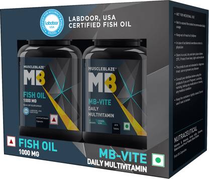 MUSCLEBLAZE MB- Vite & Fish Oil 1000mg Combo Pack Price in India - Buy ...