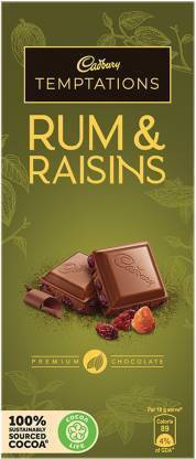 Cadbury Temptation Rum and Raisin Chocolate Bars Price in India - Buy ...