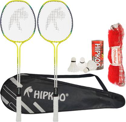 Hipkoo Sports Super Turbo Badminton Set (2 Double Shaft Rackets, 3 ...