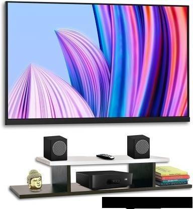 AKSHA ART Wall TV set up box & wifi stand MDF MDF (Medium Density Fiber ...