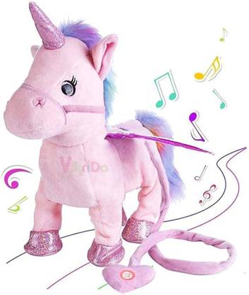 VikriDa Walking Talking Unicorn Singing Stuffed Electronic Interactive ...