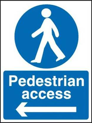 SRG INFOTECH Pedestrian access sign board Emergency Sign Price in India ...