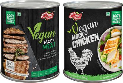 Desi Treat Vegan Mock Meat & Vegan Mock Chicken 720 g Price in India ...
