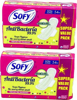 SOFY Body Fit Anti Bacteria Sanitary Pad | Buy Women Hygiene products ...
