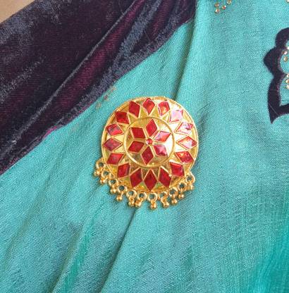 balaji gold assamese traditional japi design sarre pin Brooch Price in ...