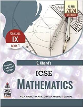 S. Chands ICSE Mathematics Book 1 Class 9 (As Per 2024 Syllabus): Buy S. Chands ICSE Mathematics ...
