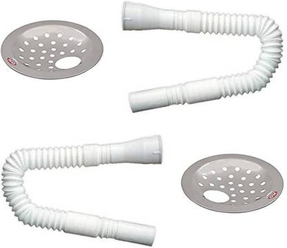 ACROME Premium FLEXIBLE_PVC (WHITE) WASTE JALI WITH COMBO SS HOLE JALI ...