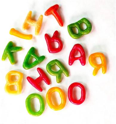 Veganic ABCD Fryums Snack | Learning Alphabate Mix Crunchy Fryums ...