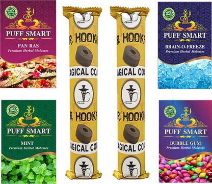 Puff Smart Polo Magic Coal, Premium Herbal Flavors Pan Ras, Brain-O ...