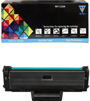 wetech W1112A / 110A with out chip Premium Toner Cartridge Compatible with HP Laser 108 / 108a ...