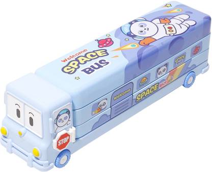 Flipkart.com | Neel Space Bus geometry box cartoon Bus Box Art Plastic ...