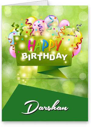 Midas Craft Happy Birthday Darshan Best Wishes Quotes 25 Greeting Card ...