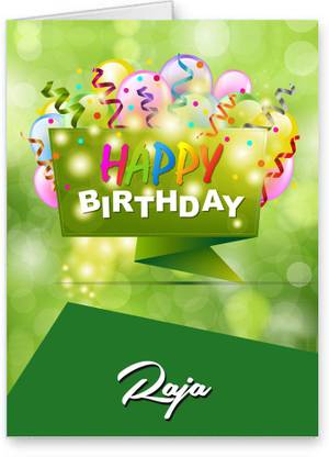 Midas Craft Happy Birthday Raja Best Wishes Quotes 25 Greeting Card ...