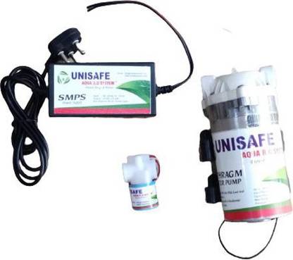 UNISAFE AQUA RO SYSTEM BOOSTER PUMP 100 GPD AND SOLINOID VALVE 24V WITH ...