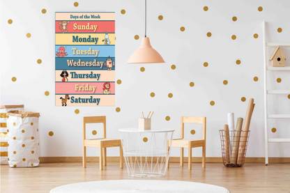 Kids Educational Sticker Poster On "Days Of The Week"|Early Learning ...