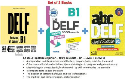 Delf B1 Scolaire Et Junior+ABC DELF B1+Le DELF Scolaire Et Junior 100% Réussite B1 (Cle+Didier ...