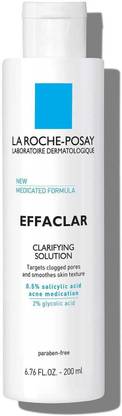LA ROCHE-POSAY Effaclar Clarifying Solution Acne Toner with Salicylic ...