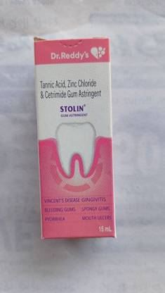 STOLIN FOR USE GUM ASTRINGENT IN MOUTH ULCERS, BLEEDING GUMS TO 15ML ...