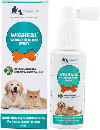 Wiggles Wigheal Dog Wound Care Spray, 50ml- Pet Infection Healer ...
