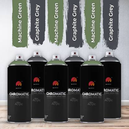 Chromatic Machine Green & Graphite Grey. Spray Paint 400 ml Price in ...