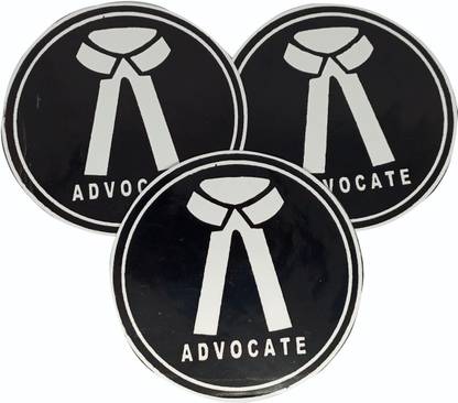 Fateh 10.16 cm Advocate Sticker for Bike , Car and Office Cabin Gate ...