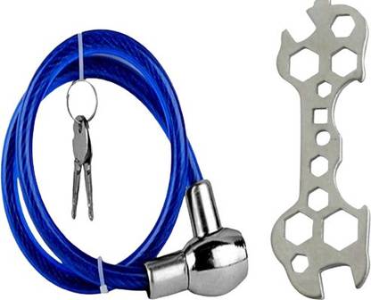 Venues Cycle Lockfor Bikes, Cycle Lock with Key, Helmet Lock - Cycle ...