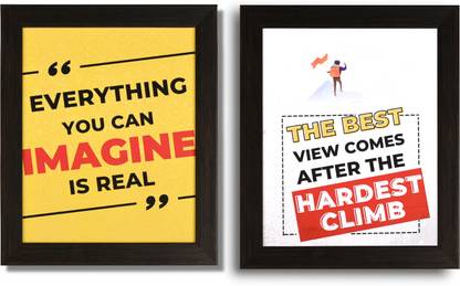 Positive Quotes Frames for Study Room, Office Decoration Items, Frame ...