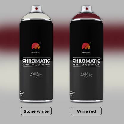 Chromatic Stone White & Wine Red Spray Paint 400 ml Price in India ...