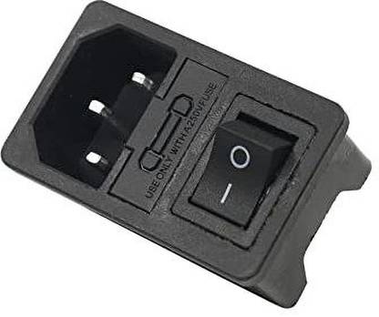 Electronic Spices 2Pcs IEC Power Entry Module Male 3 Position, 250VAC ...