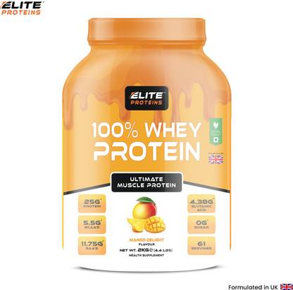 ELITE PROTEINS Elite Protein 100% WHEY PROTEIN 2Kg MANGO DELIGHT ...