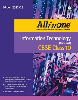 CBSE All In One Information Technology (Code 402) Class 10 2022-23 ...
