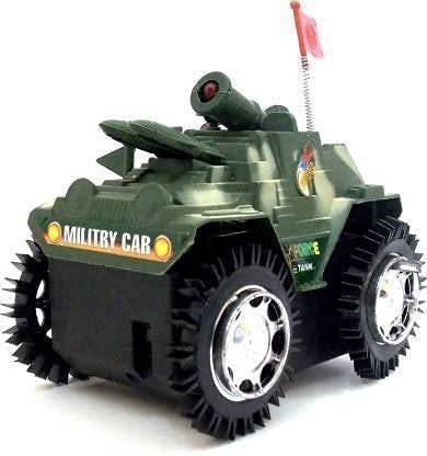 manish Tumbling Tank Toy Car 360 Rolling Battery Operated with Flashing ...