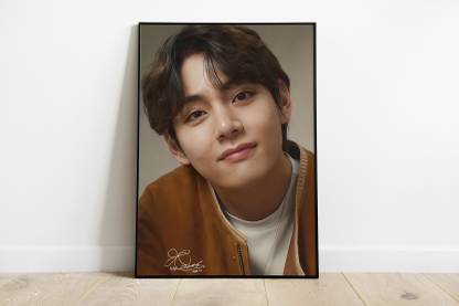 BTS V (Kim Tae-hyung) Premium Poster With Autograph ( 12x18 inches ...