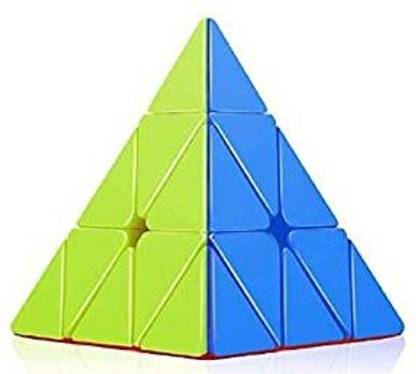 PRRO MoYu Pyramid Cube High Speed Stickerless Triangle Pyraminx Puzzle ...