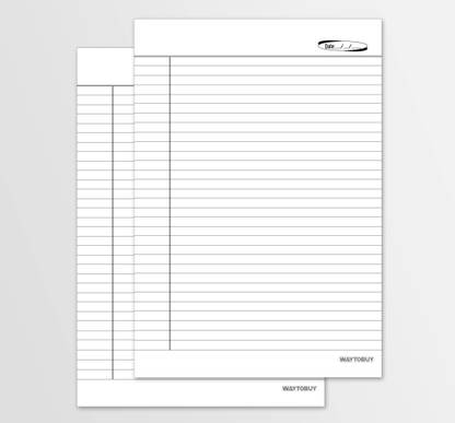 Flipkart.com | WAYTOBUY 50 Sheets A4 Assignment Paper with Date for ...