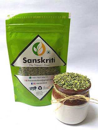 Sanskriti Fennel Seeds | Saunf Whole | Sauf Green | Sauf Sabut | Green ...