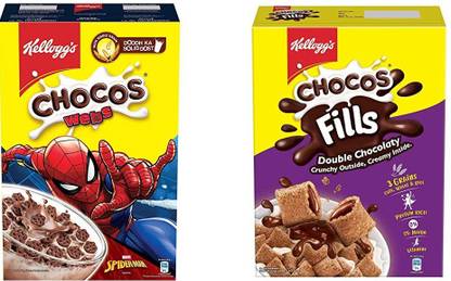 Kellogg's by KELLOGGS Chocos Webs 300g & CHOCO FILLS 250g Box Price in ...