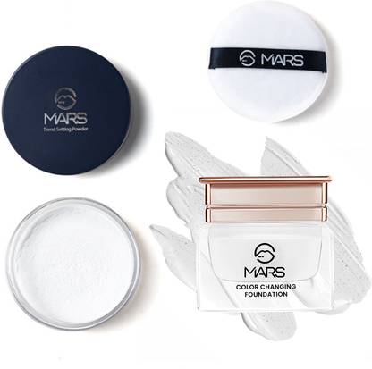 MARS Ultra Fine Loose Powder Compact & Color Changing Waterproof ...