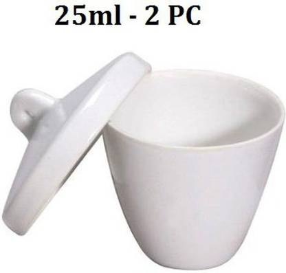 Comet Porcelain Crucible with Lid Capacity : 25ml - 2PC Crucible Price in India - Buy Comet ...