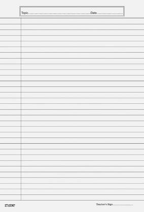 Flipkart.com | Eclet 120 GSM 40 sheet One side ruled sheet 120 gsm ...