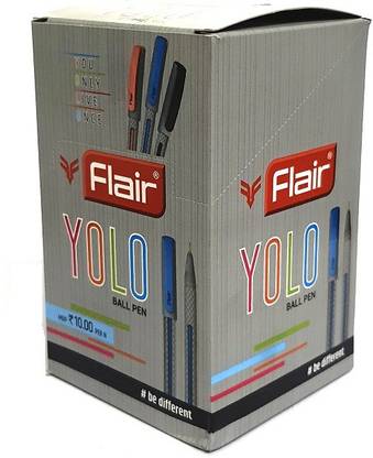 SHOP UNKLE FLAIR YOLO BALL PEN SET PACK OF 50 (BLUE/BLACK/RED) Ball Pen ...