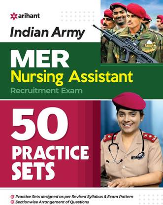 50 Practice Sets Indian Army Mer Nursing Assistant Exam: Buy 50 ...