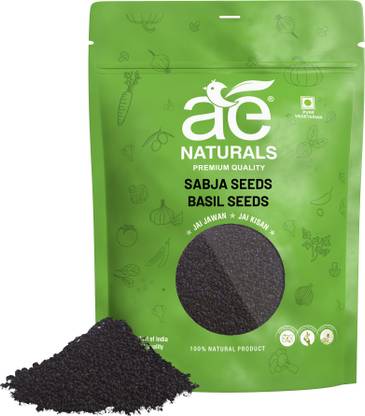 AE Naturals Sabja Basil Tukmaria Seeds Basil Seeds Price in India - Buy ...