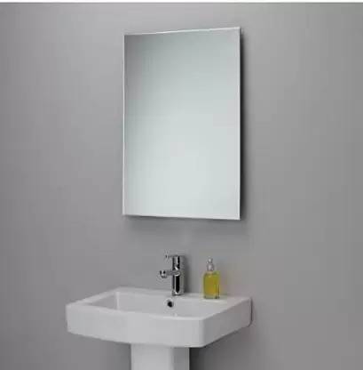 Aaina Wall Mirror for Bathroom Wash Basin Living Room Bedroom (Square ...