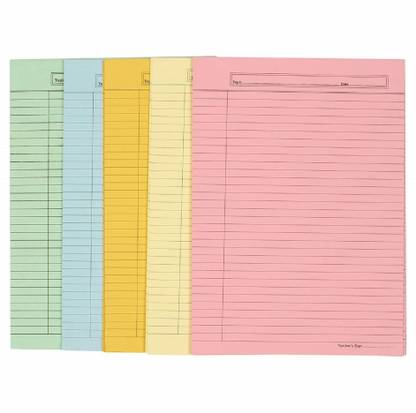 Flipkart.com | Eclet 200 sheet A4 one side Ruled Thick Coloured Project ...