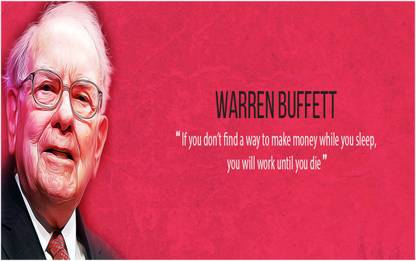 Warren Buffett Poster For Room Paper Print - Quotes & Motivation ...