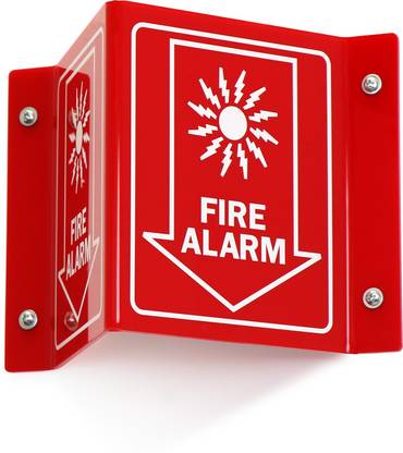 SRG INFOTECH Fire Alarm safety sign Emergency Sign Price in India - Buy ...