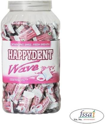 Happydent Wave Liquid Filled Gum Strawberry Chewing Gum Price in India ...