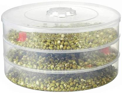Craftbin Sprout Maker Box 3 Layer Sprouts Making Container Bowl Plastic ...