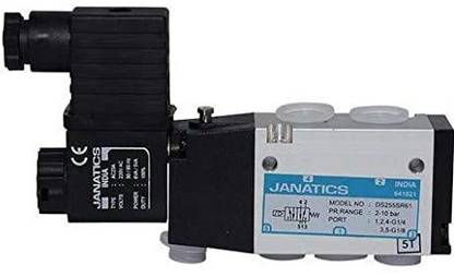Janatics Pneumatic Single Solenoid Valve 5/2,24V AC Nodel No-DS255SR61 ...